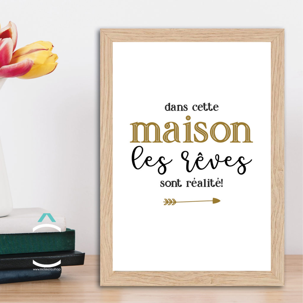 Cadres Maison – Méli Mélô Concept